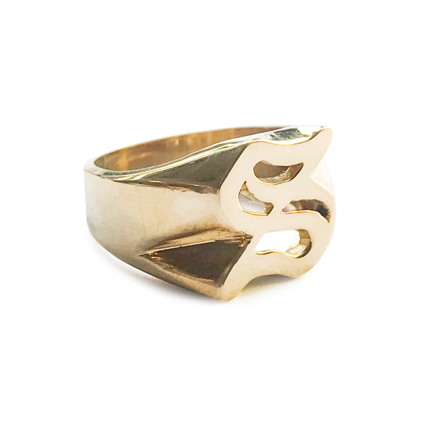 Gothic Initial / Letter Rings | SNASH JEWELRY